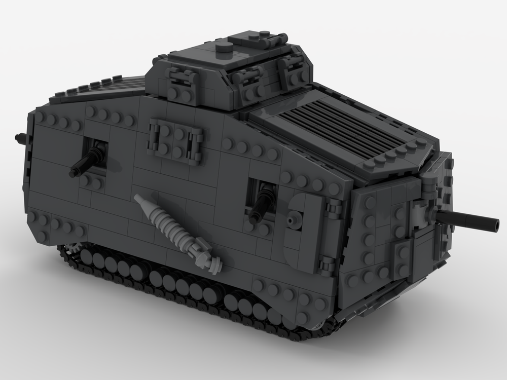 LEGO MOC A7V Sturmpanzerwagen – Custom LEGO® MOC by Vitriol_Institute | Rebrickable - Build with ...