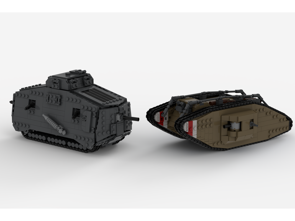 LEGO MOC-236403 A7V Sturmpanzerwagen – Custom LEGO® MOC by Vitriol ...