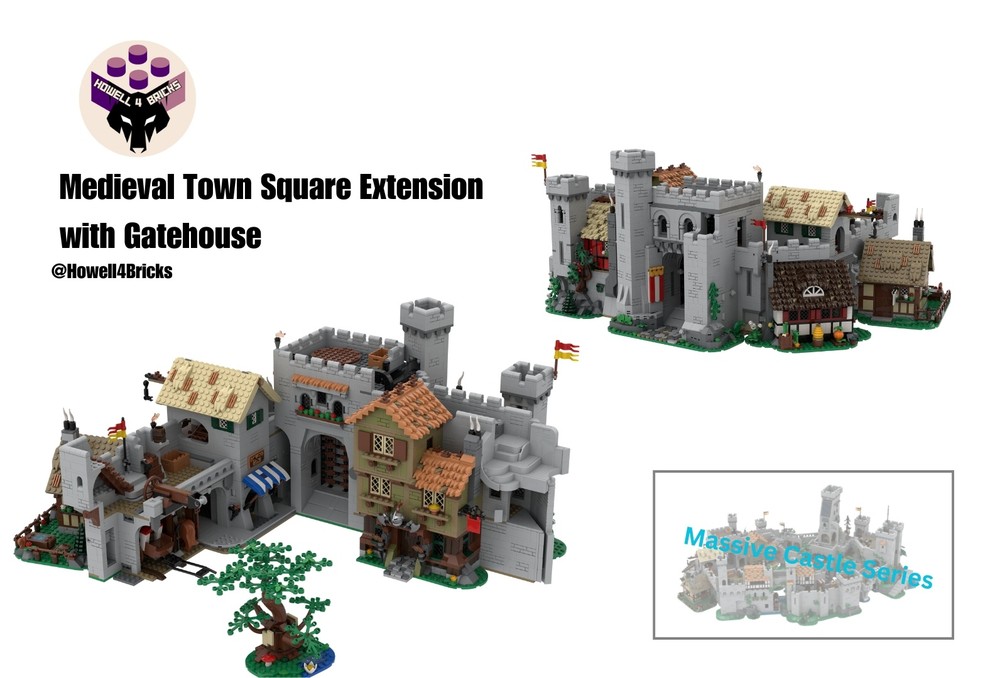 LEGO MOC-236414 Massive Castle Expansion, Medieval Village with ...