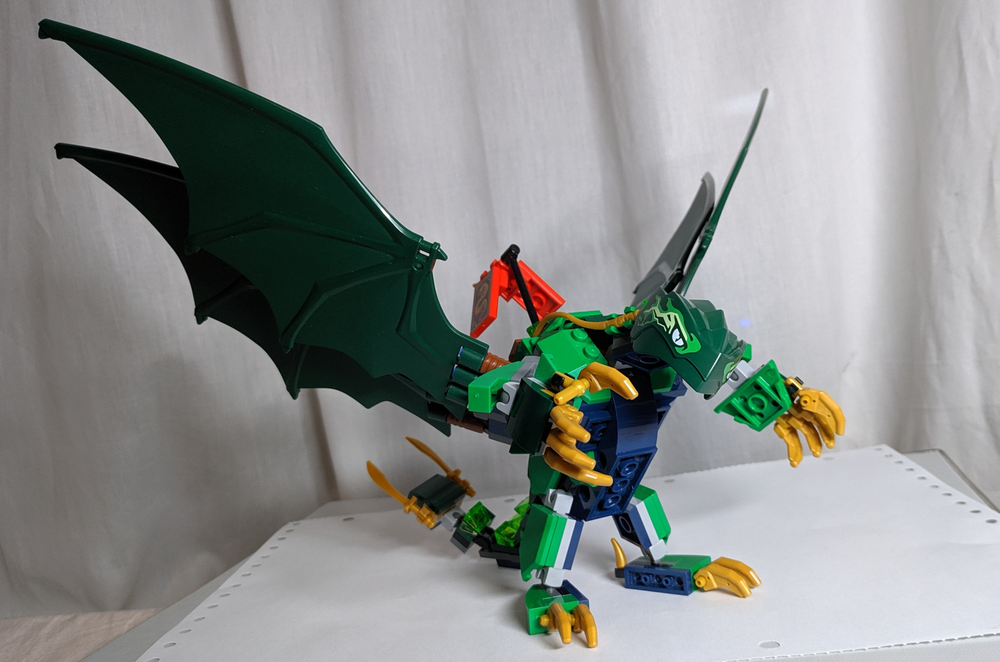 LEGO MOC 2x Green Forest Dragon (71829-1) - Evolved Form by andromalin ...