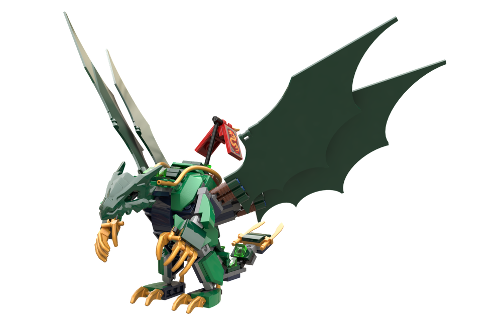 LEGO MOC 2x Green Forest Dragon (71829-1) - Evolved Form by andromalin ...