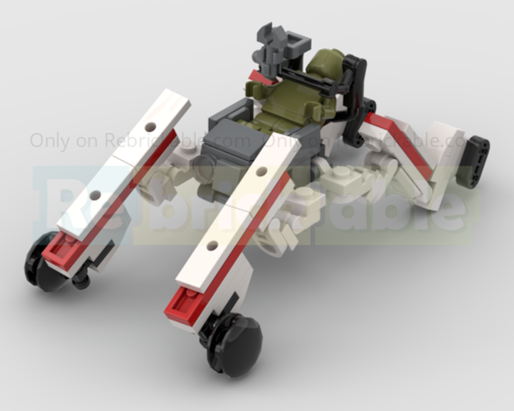 LEGO MOC "pond skater" sci-fi medical land drone stretcher by sir ...