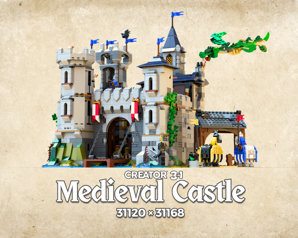 LEGO MOC-236459 Medieval Castle (31120 + 31168) by brickinawesomemovies ...