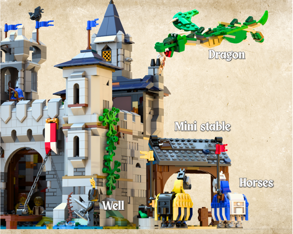 LEGO MOC-236459 Medieval Castle (31120 + 31168) by brickinawesomemovies ...