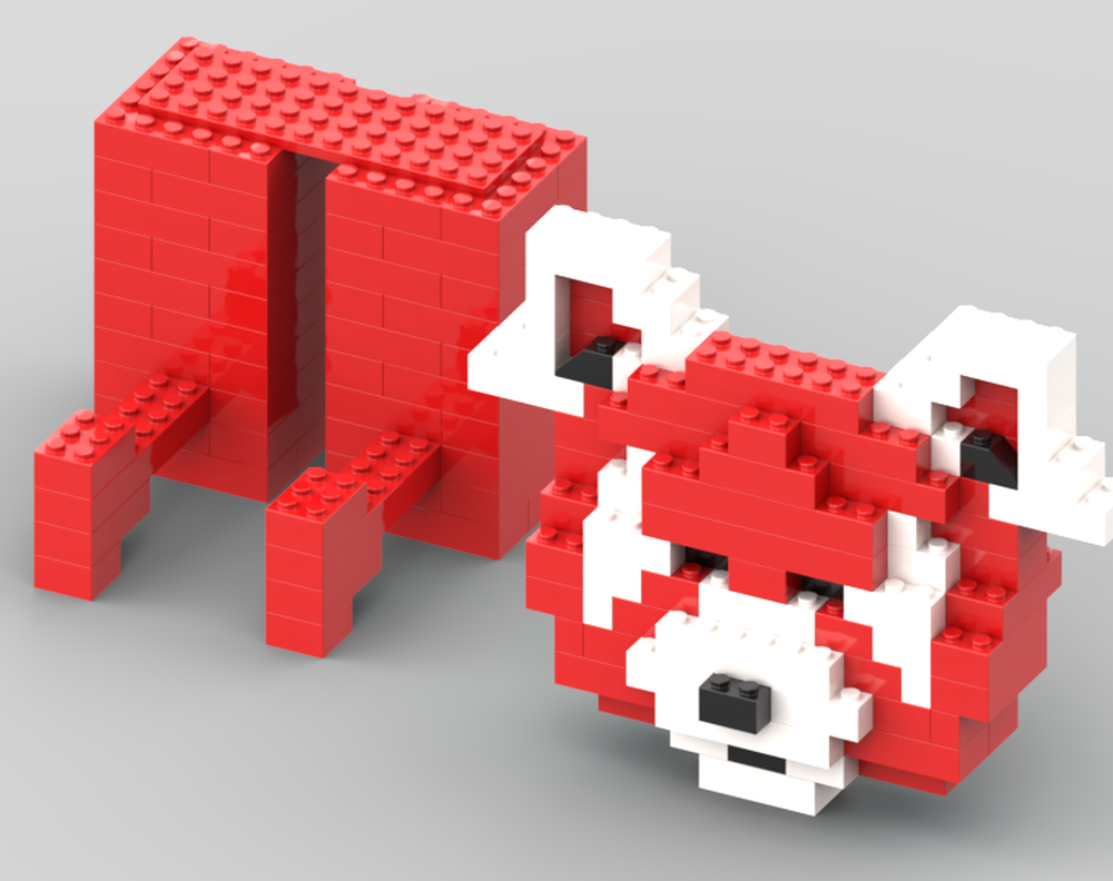 LEGO MOC-236534 Red panda by bricknaut | Rebrickable - Build with LEGO