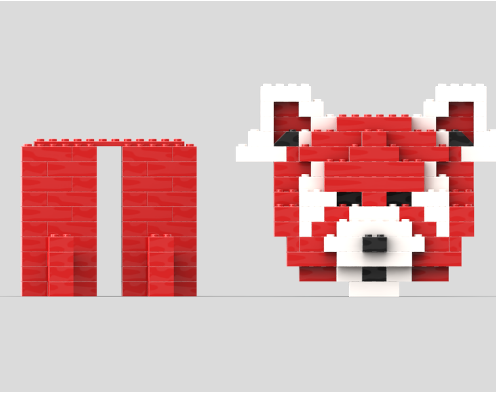 LEGO MOC Red panda by bricknaut | Rebrickable - Build with LEGO