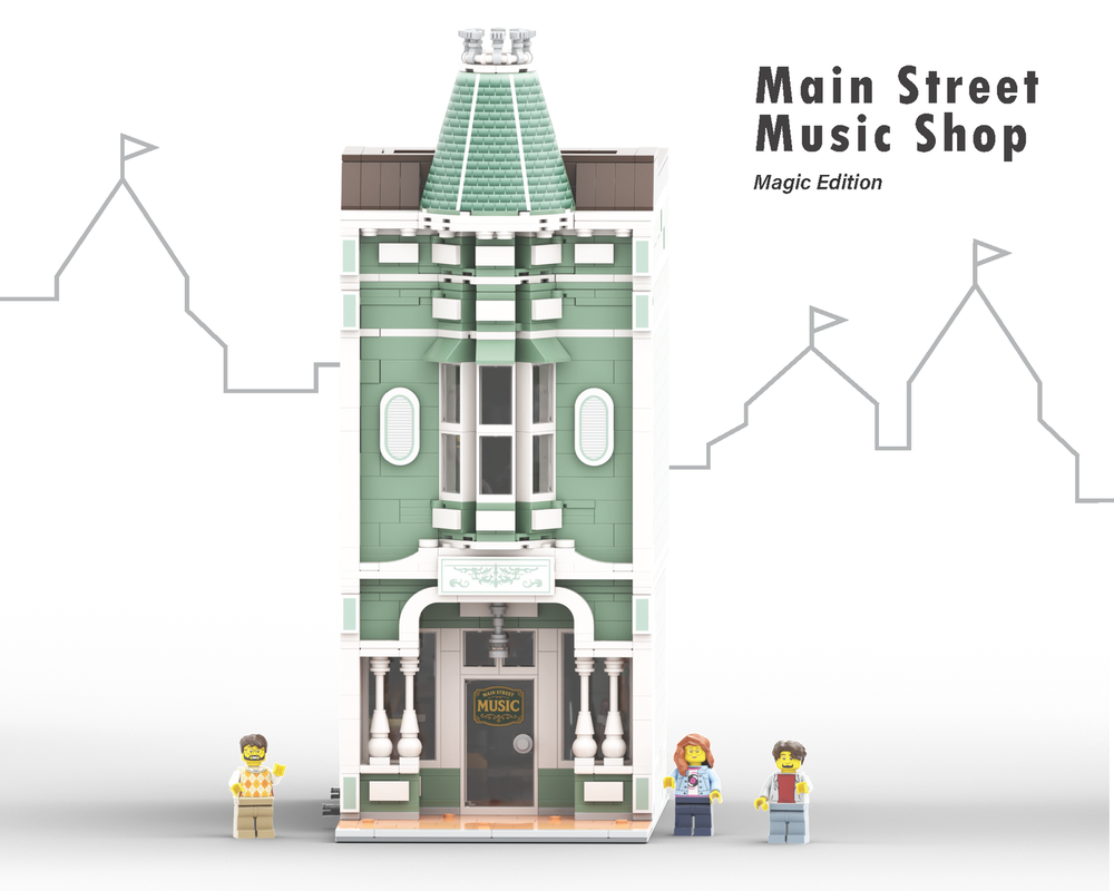 LEGO MOC-236541 Main Street Music Shop - Magic Edition by daimonetto ...