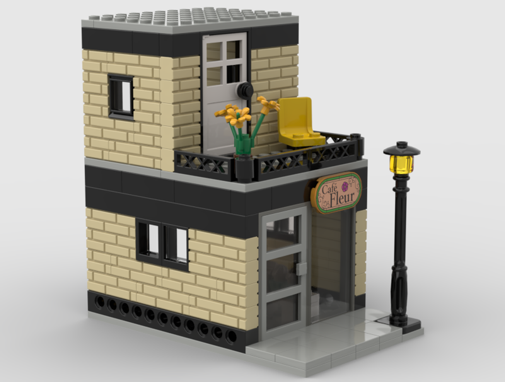 LEGO MOC-236543 Modular Cafe by Gandalf Bricks | Rebrickable - Build ...