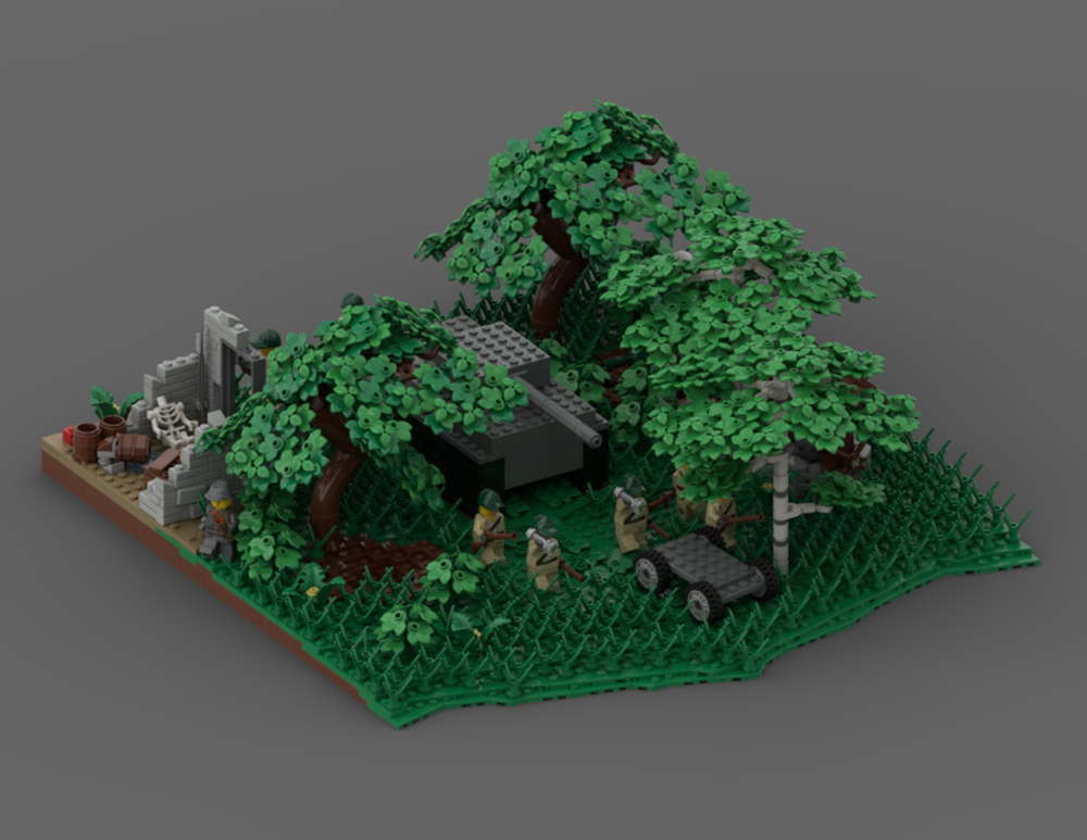 LEGO MOC-236555 WW2 Tank Ambush by CloneFlame102 | Rebrickable - Build ...