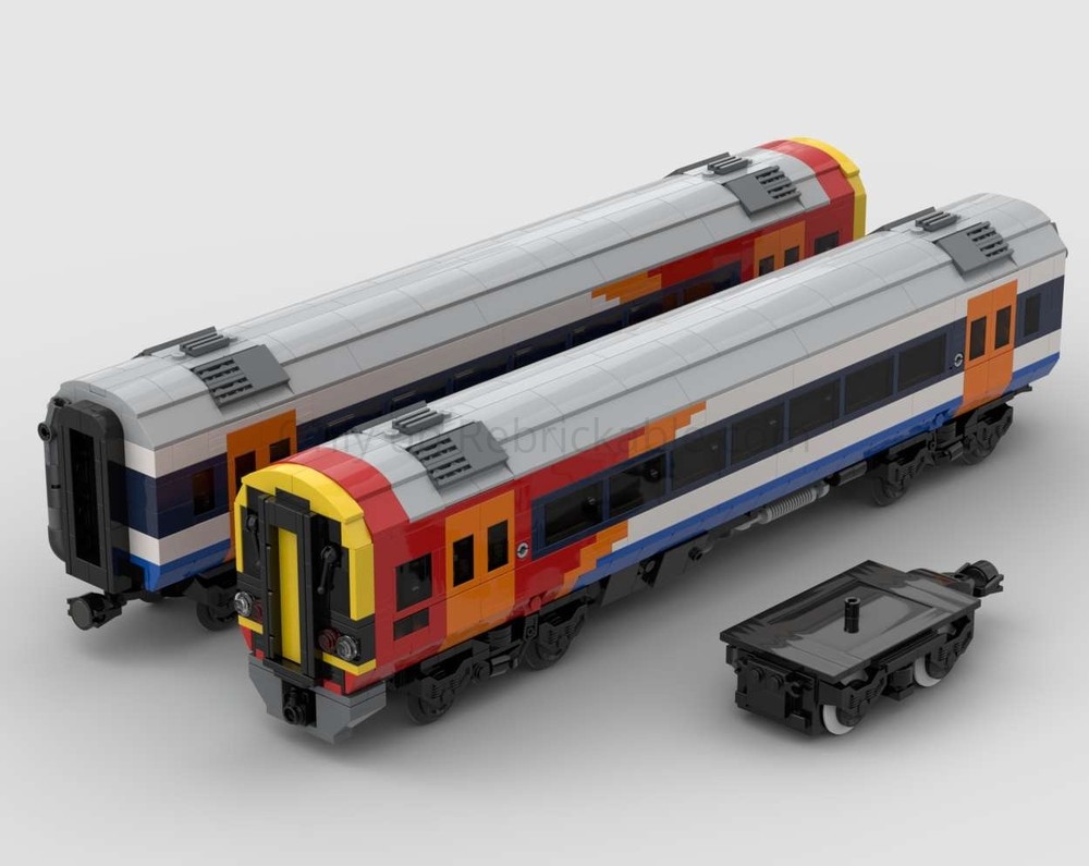 LEGO MOC Class 158 DMU SWT by JRFreight | Rebrickable - Build with LEGO