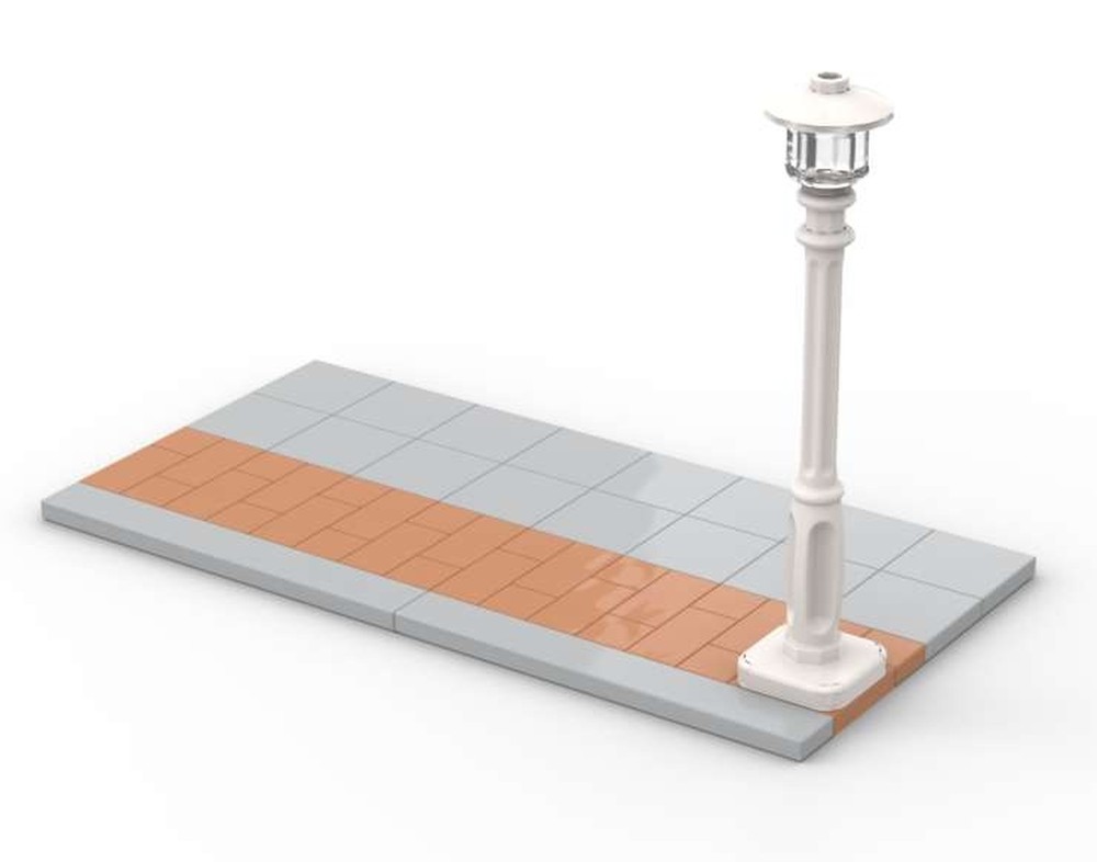 LEGO MOC simple sidewalk by secondmessybrick | Rebrickable - Build with ...