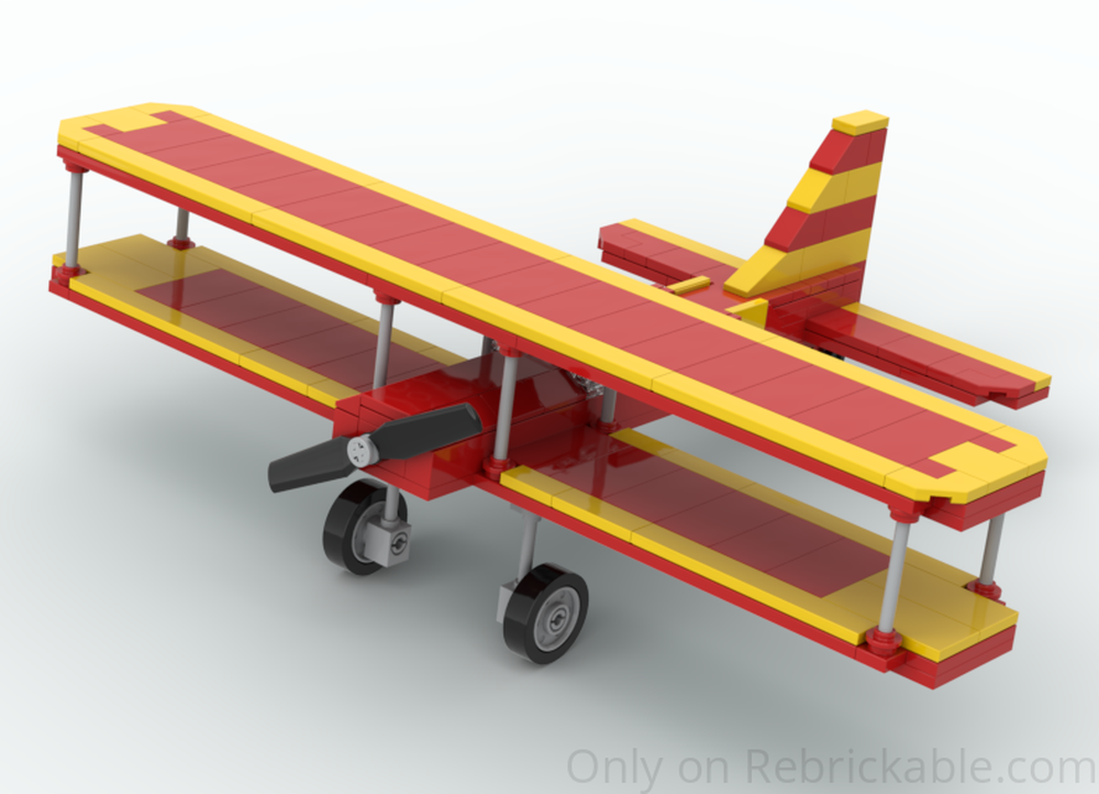 LEGO MOC Stunt Biplane by JojoTheBuilder | Rebrickable - Build with LEGO