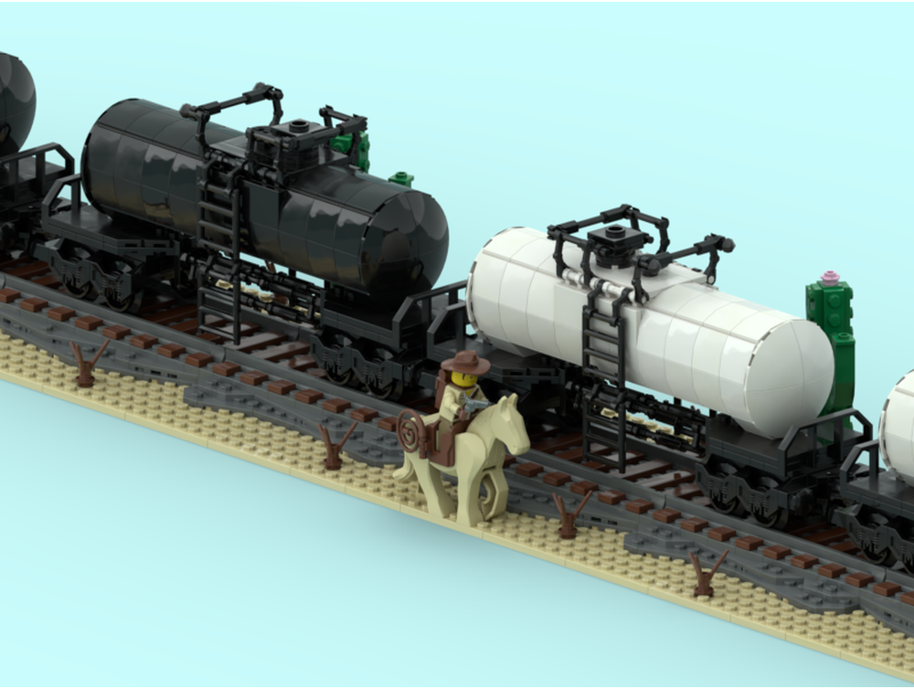 LEGO MOC Tanker Train Car V2 by CloneFlame102 | Rebrickable - Build ...