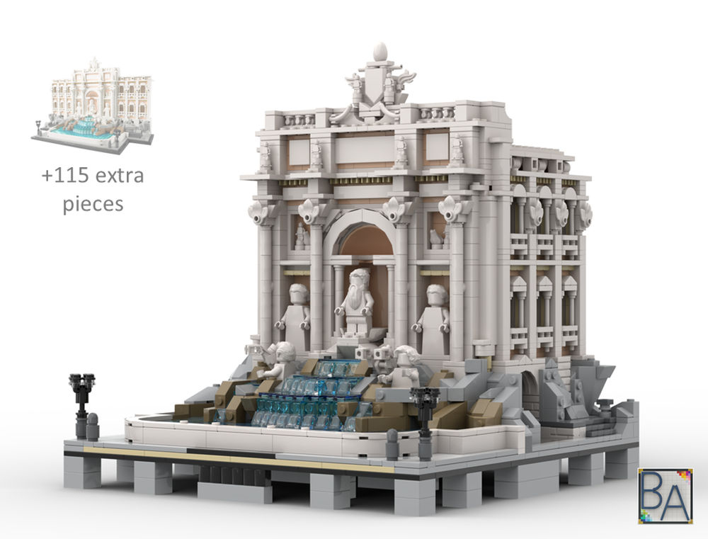 LEGO MOC Trevi Fountain - Riviera Extension by Brick Artisan ...