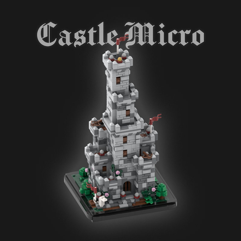 LEGO MOC Castle Micro - Medieval Castle in Microscale by ...