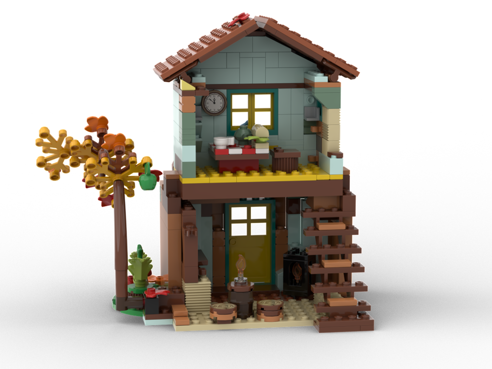 LEGO MOC-236670 Cozy Fall Cabin by brickbicycle | Rebrickable - Build ...