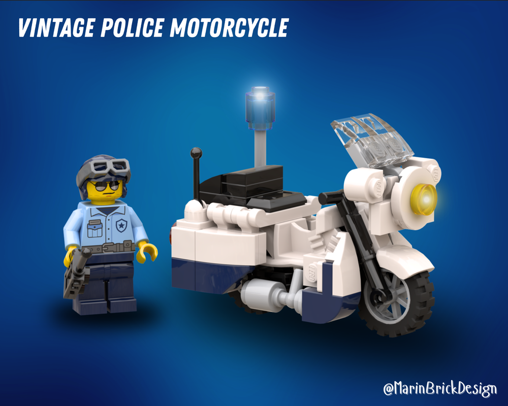 LEGO MOC LEGO Police Vintage Motorcycle - LEGO Legacy of the Dark ...