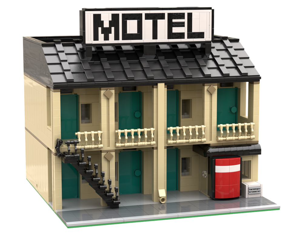 LEGO MOC Modular Motel by tacotaco64™️ | Rebrickable - Build with LEGO