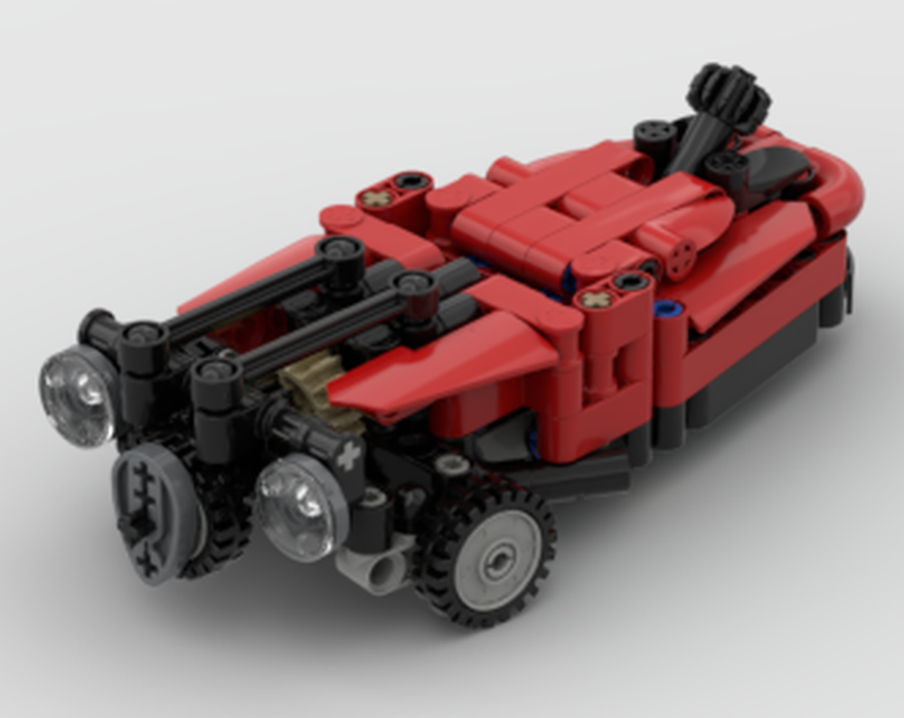 LEGO MOC Classic 3 wheeled roadster by tisco20 | Rebrickable - Build ...