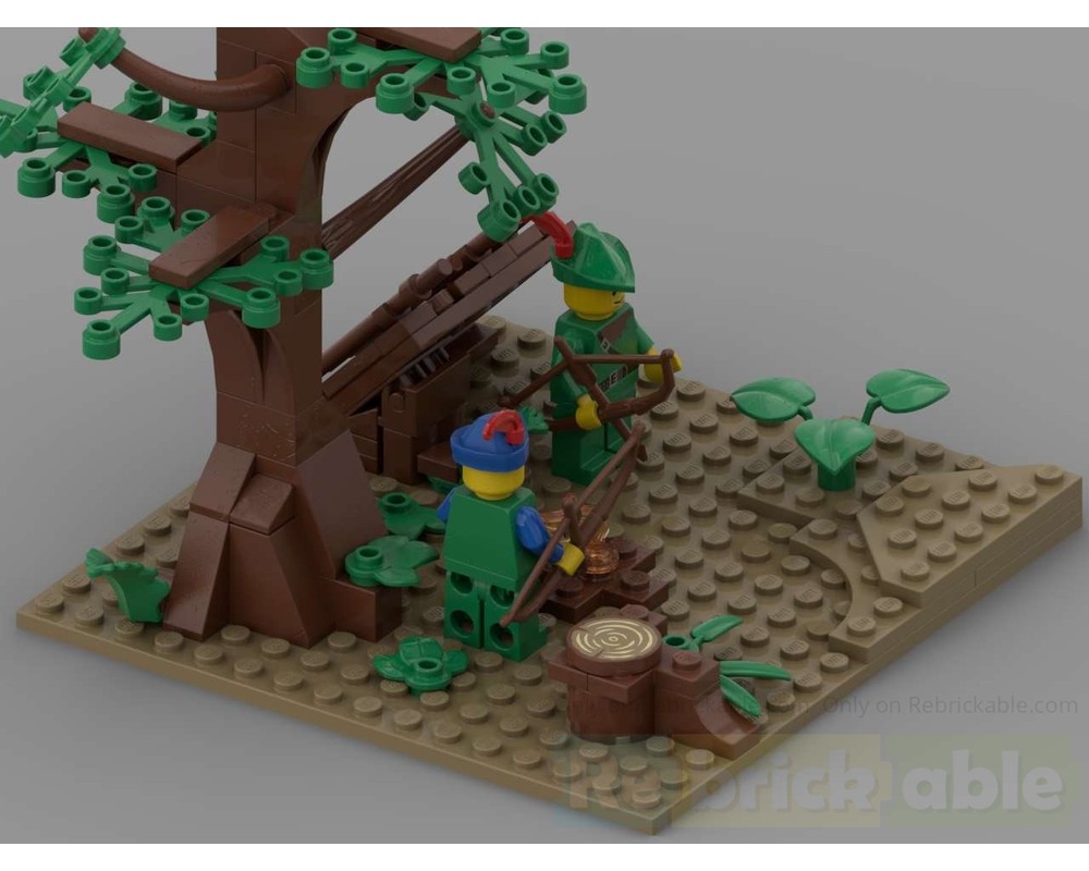 LEGO MOC-236809 Forestman Campfire: Medieval Module 1 by BrickClones ...