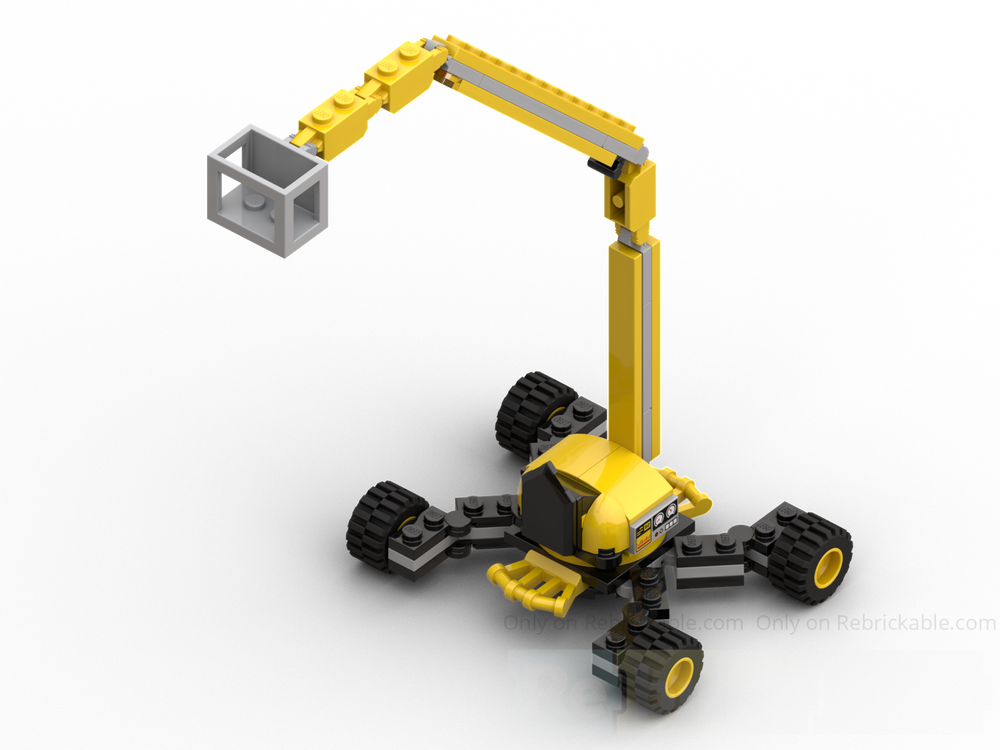 LEGO MOC Mobile Elevated Work Platform by LeFisch | Rebrickable - Build ...