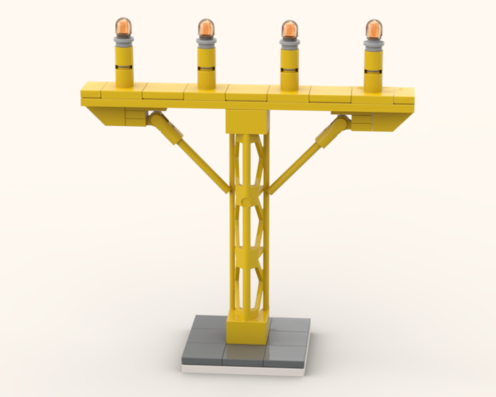 LEGO MOC Yellow runway approch light pole by Breizh-bricks ...