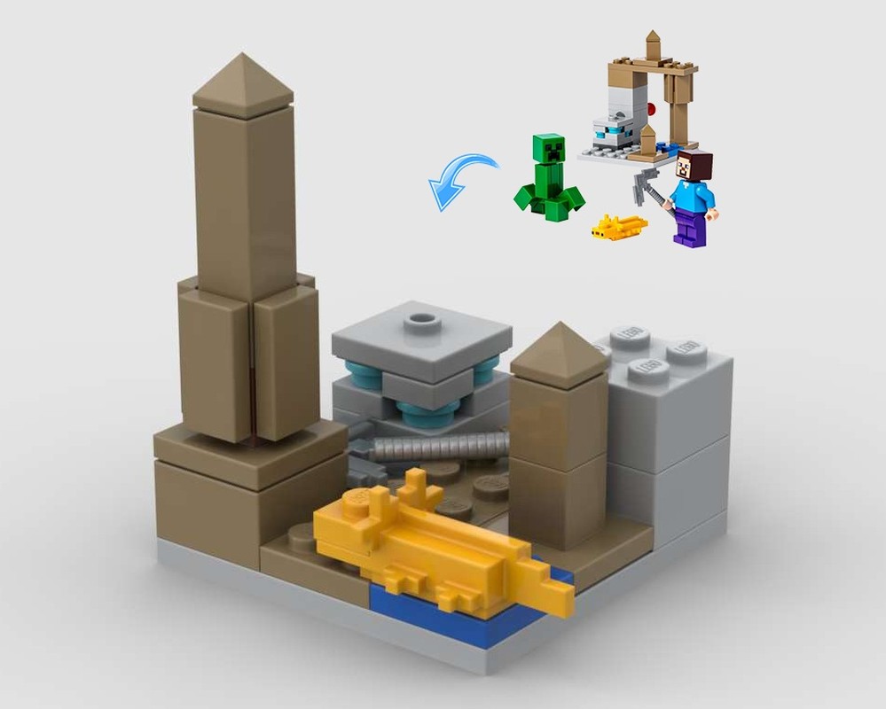 LEGO MOC-236844 Shaft with Stalactites 30647 Alternate Build by AlexGam ...