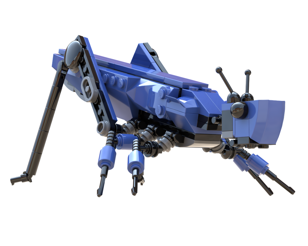 LEGO MOC Royal Blue Grasshopper by OrchardBuilds | Rebrickable - Build ...