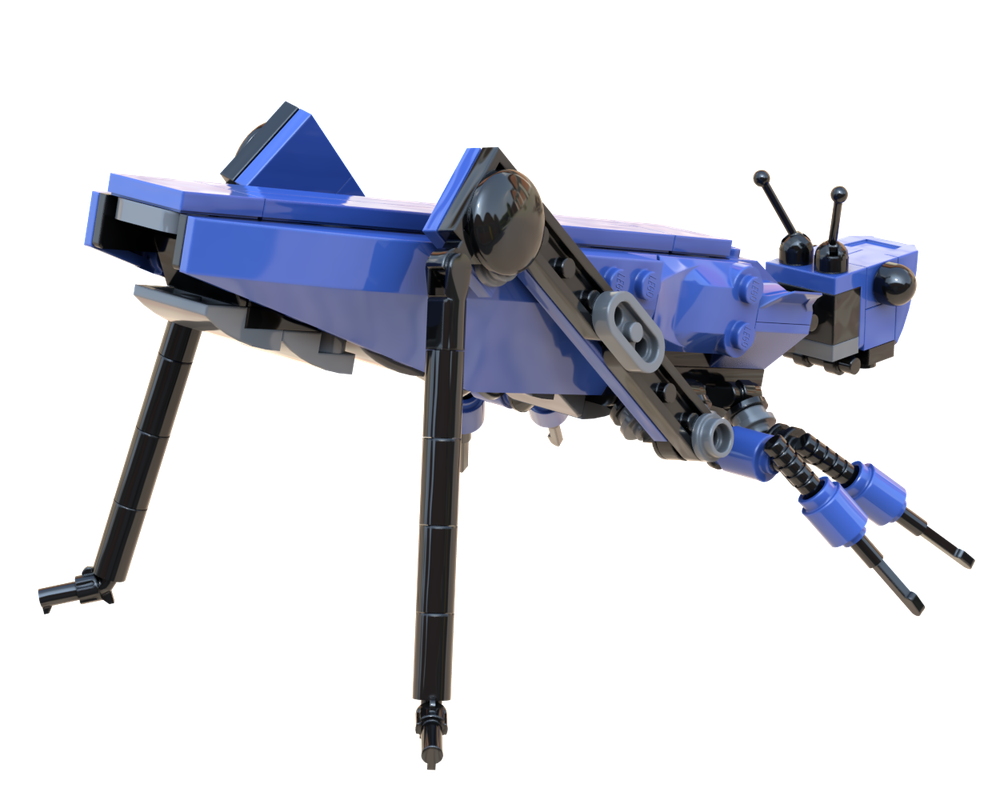 LEGO MOC Royal Blue Grasshopper by OrchardBuilds | Rebrickable - Build ...
