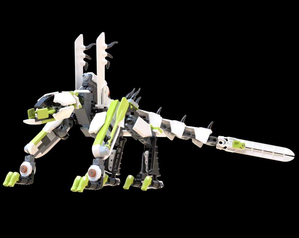 LEGO MOC Medium Lime Robotic Hound by OrchardBuilds | Rebrickable ...