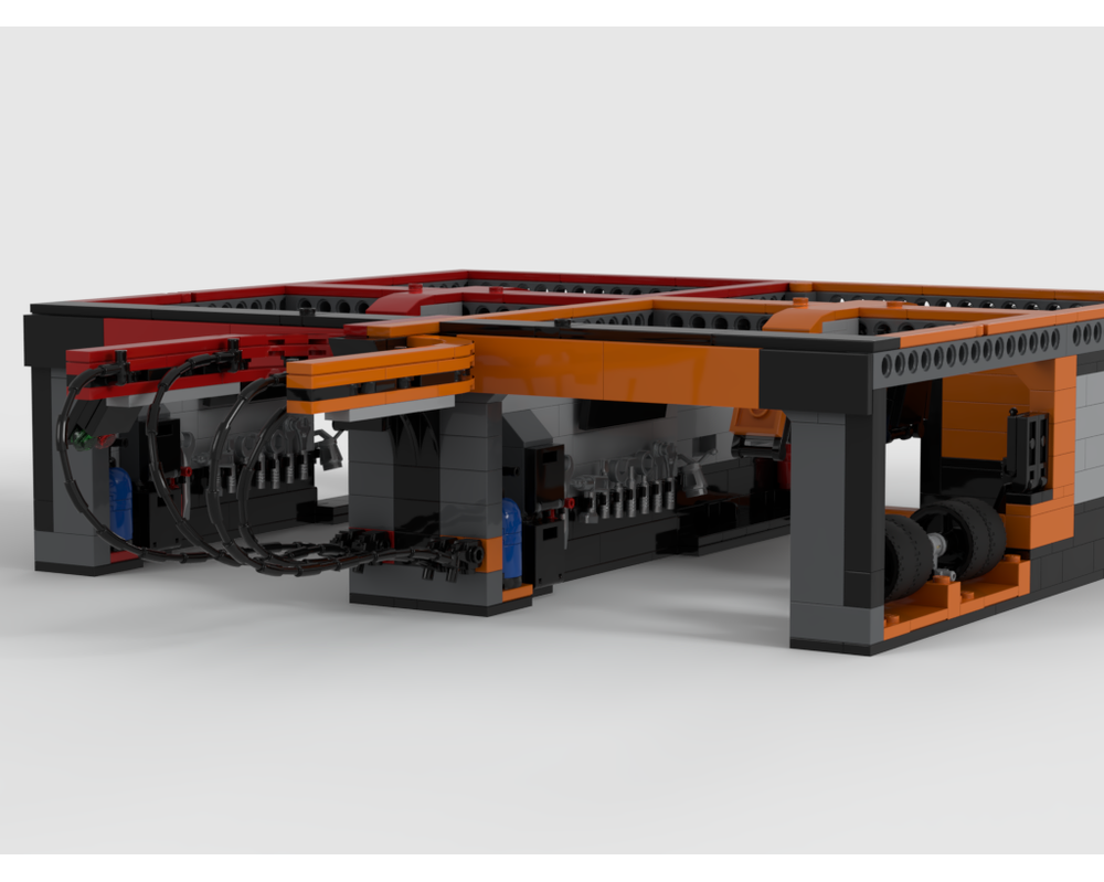 LEGO MOC 60443 v3MOC (SF25 Monza F1 race car with F1 Garage + Pit-Stop ...