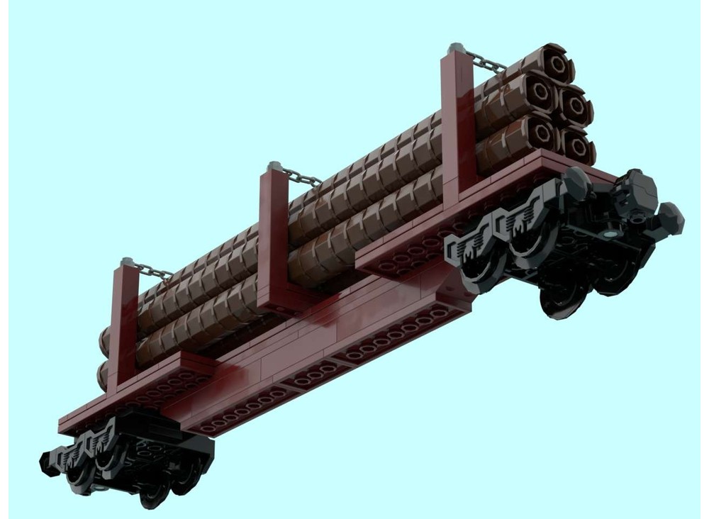 LEGO MOC Skeleton Log Train Car by CloneFlame102 | Rebrickable - Build ...