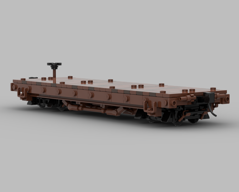 LEGO MOC-236901 D&RGW Reinforced Rail Flat Car narrow gauge by ...