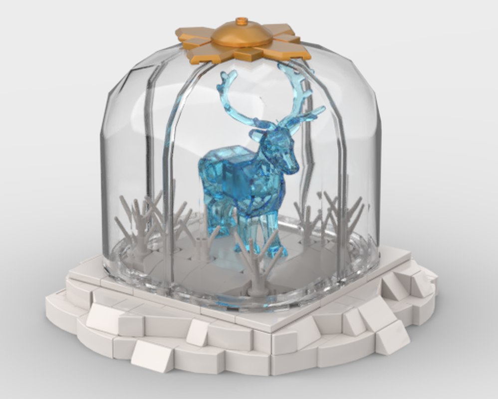LEGO MOC Caribou Snow Globe by The Brick Forge- Mocs | Rebrickable ...