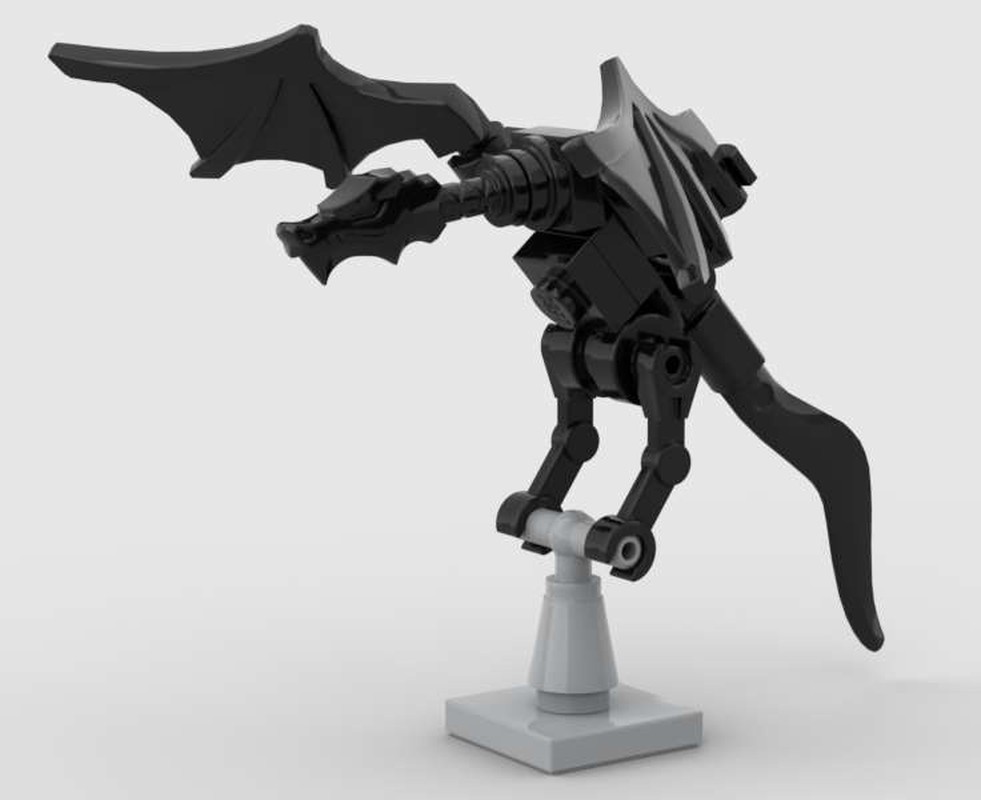 LEGO MOC micro black dragon by BeauC3PO | Rebrickable - Build with LEGO