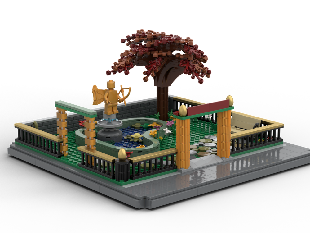 LEGO MOC The pond garden ( Le jardin au bassin) by plasticine ...