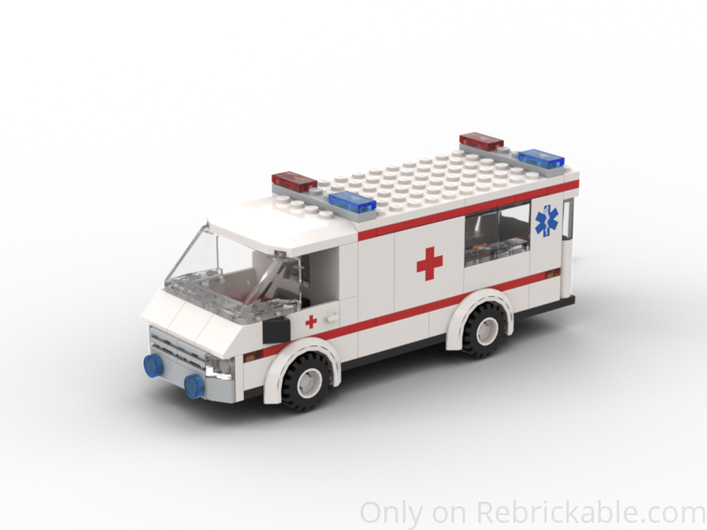 LEGO MOC Lego City ambulance by Vitszy | Rebrickable - Build with LEGO