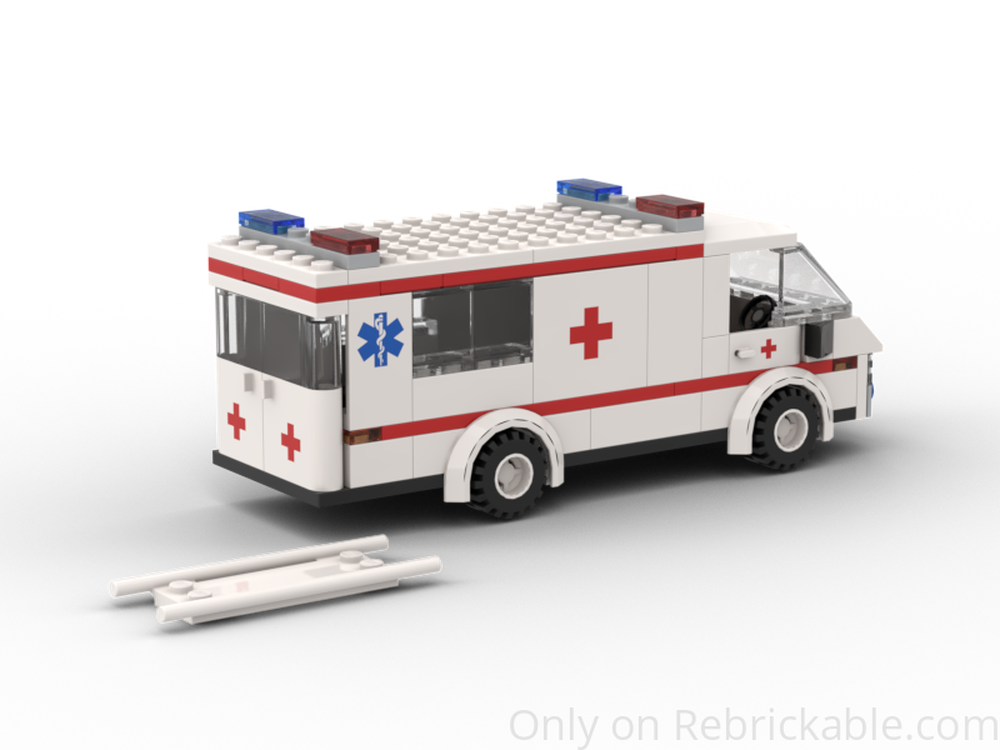 LEGO MOC Lego City ambulance by Vitszy | Rebrickable - Build with LEGO