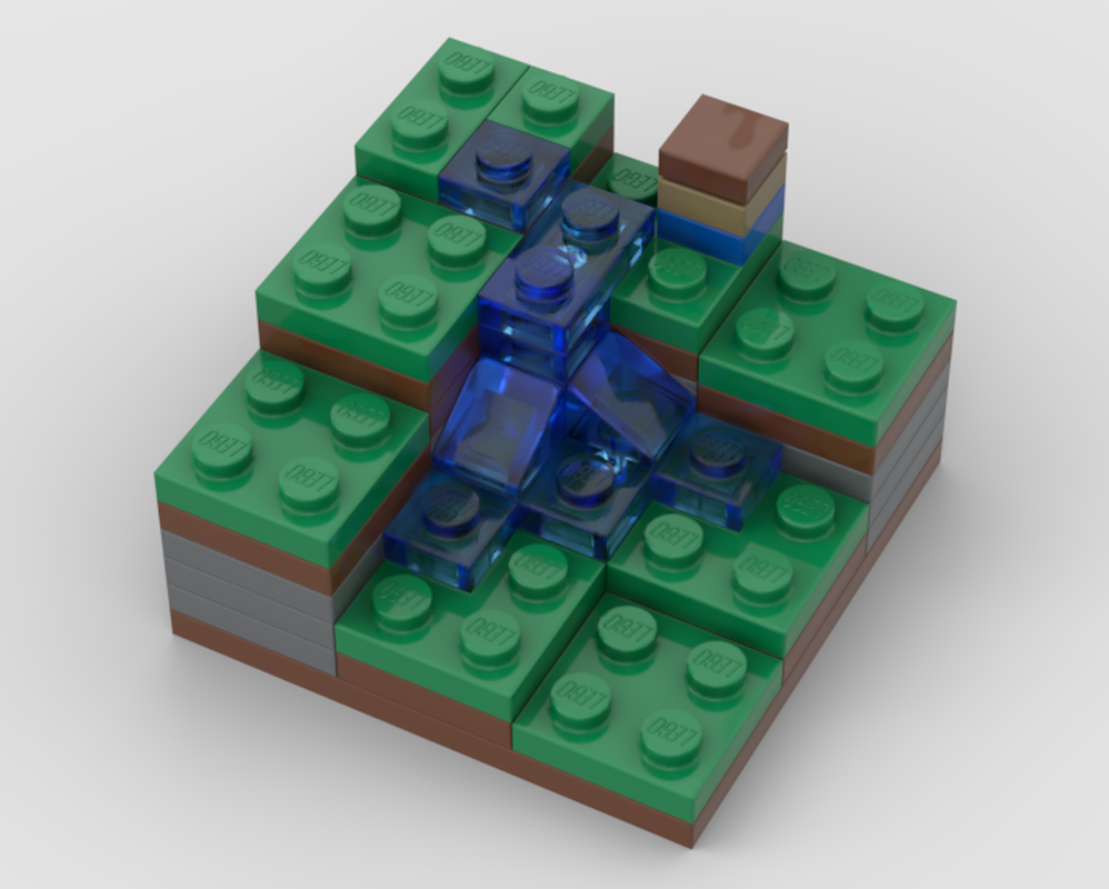 LEGO MOC Micro minecràft mountain by augustus_42 | Rebrickable - Build ...