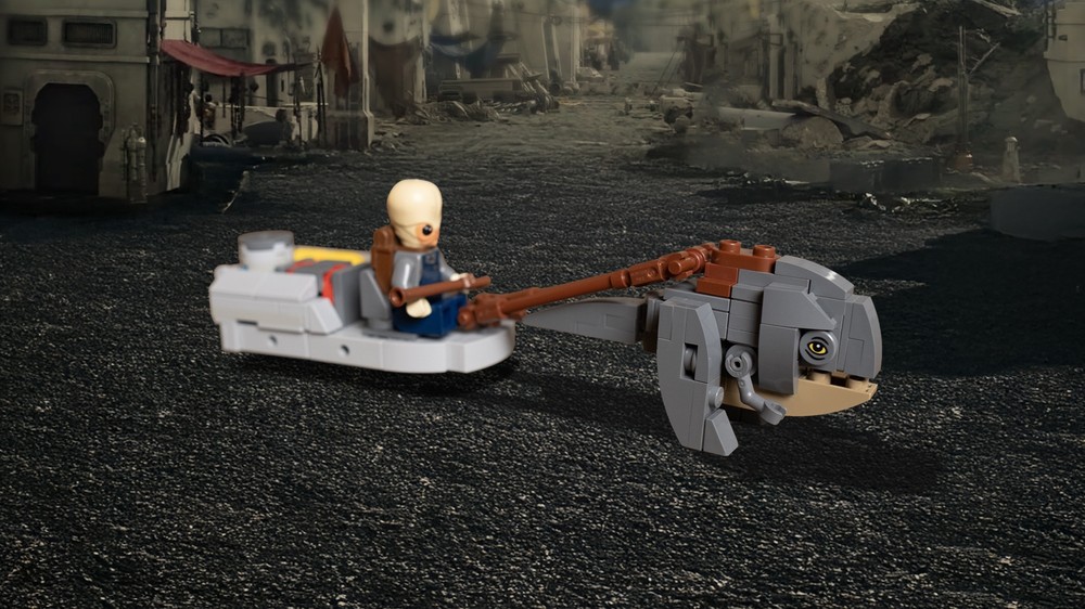 LEGO MOC Blurrg and Cart by BaufmanBricks | Rebrickable - Build with LEGO