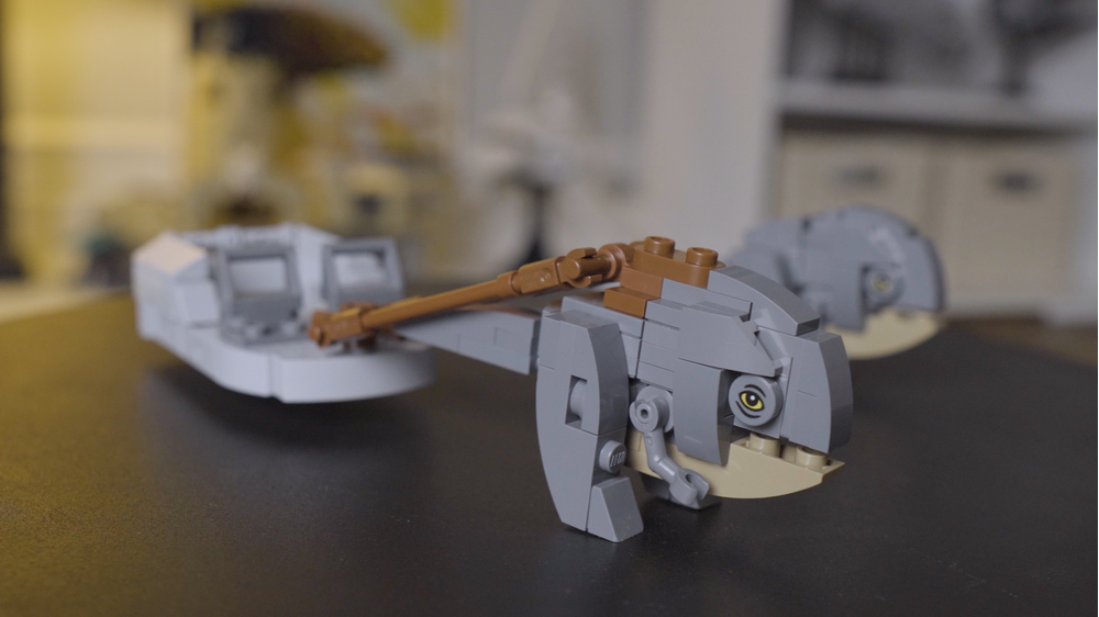LEGO MOC Blurrg and Cart by BaufmanBricks | Rebrickable - Build with LEGO