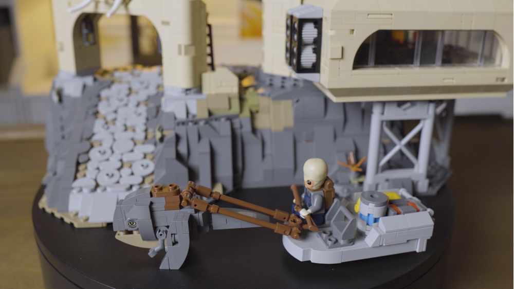 LEGO MOC Blurrg and Cart by BaufmanBricks | Rebrickable - Build with LEGO