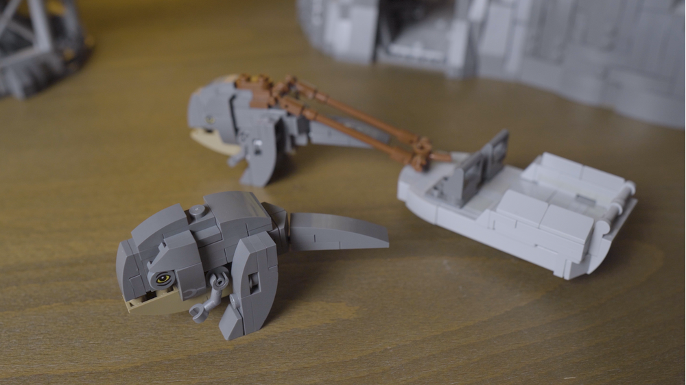 LEGO MOC Blurrg and Cart by BaufmanBricks | Rebrickable - Build with LEGO