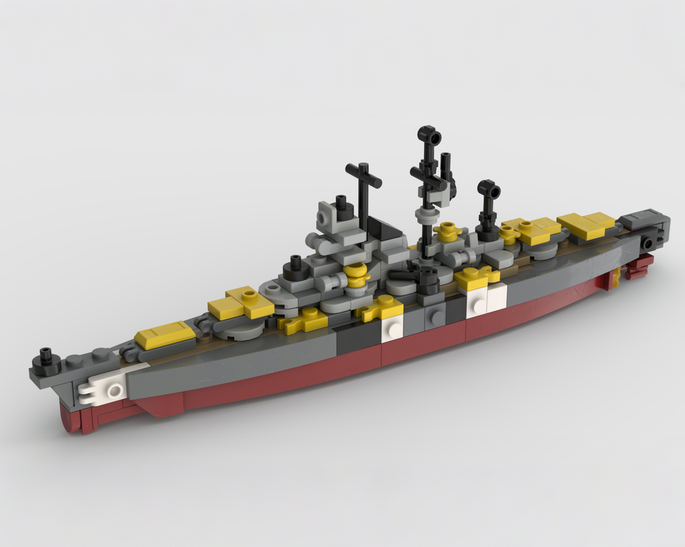 LEGO MOC micro-Battleship Bismarck by sgfd8314 | Rebrickable - Build ...