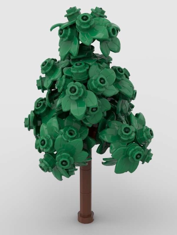 LEGO MOC Small deciduous tree in summer by Frog Mocs | Rebrickable ...