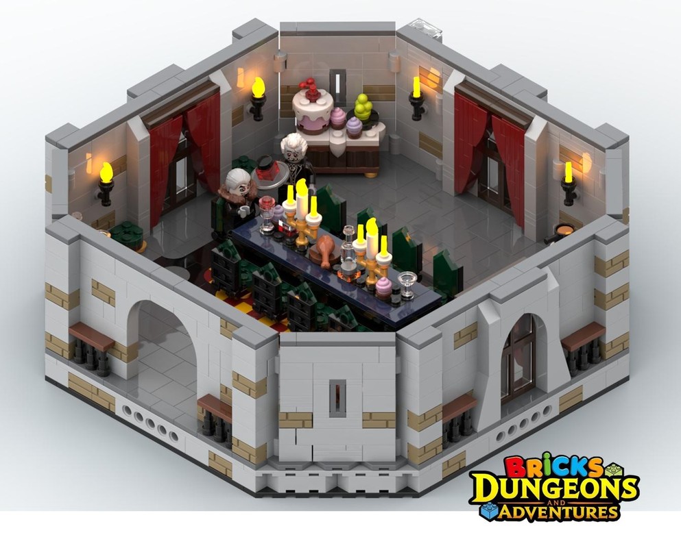 LEGO MOC-237164 LEGO Castle Banquet Hall Instructions (PDF), Vampire ...