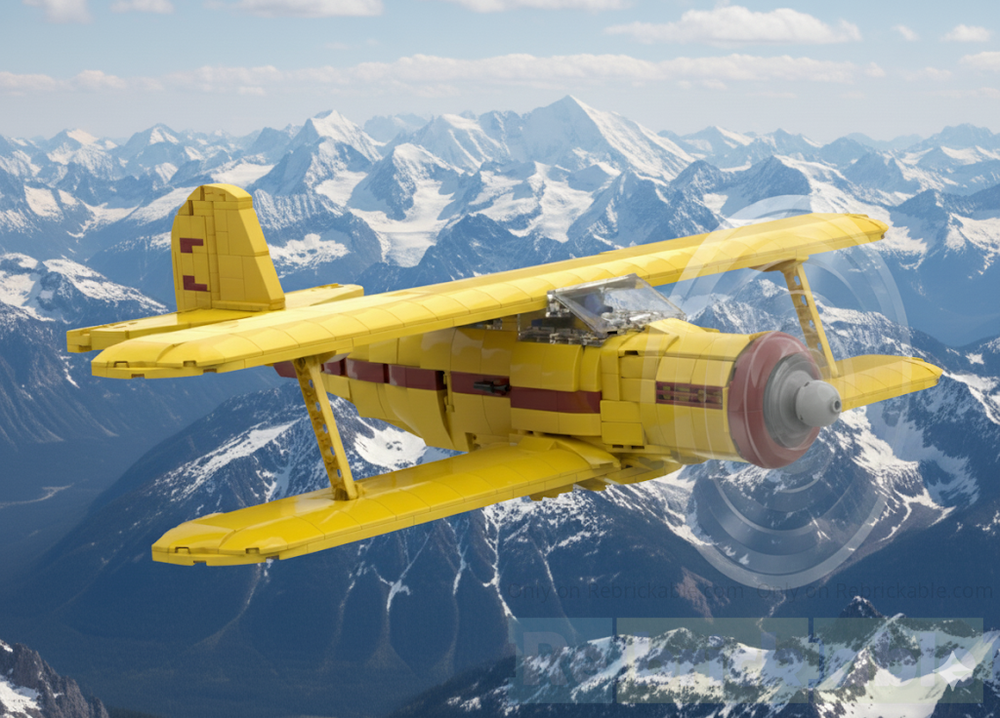 LEGO MOC Biplane Beechcraft Staggerwing Model 17 by Frinke ...