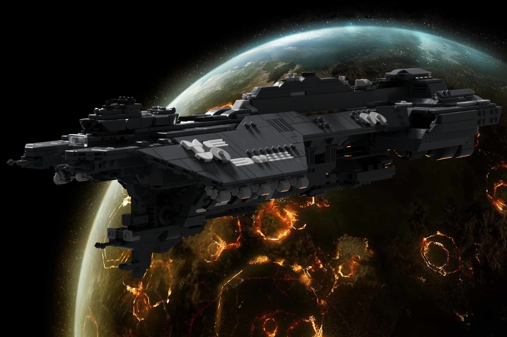 LEGO MOC Phoenix-class Colonial Support Vessel by Lilium Brick Yards ...