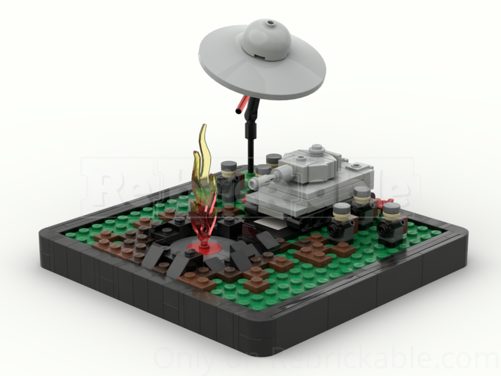LEGO MOC Diorama Haunebu ii Dostra microscale by AlessandroMaffioli ...