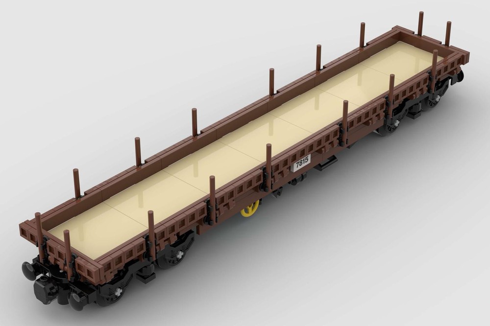 LEGO MOC Flatcar Wagon Double Bogie (Version 1) by Seilesbast ...